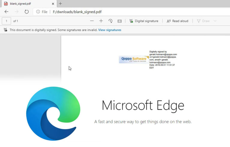 Microsoft Edge: Πλέον μπορεί να επικυρώνει ψηφιακές υπογραφές σε PDFs ...